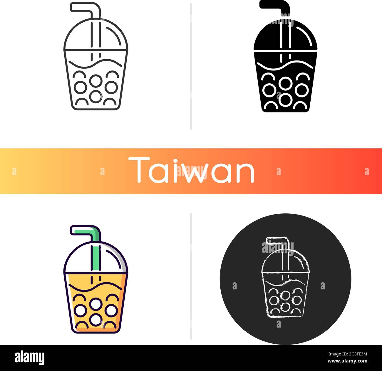 Bubble tea icon Stock Vector Image & Art - Alamy