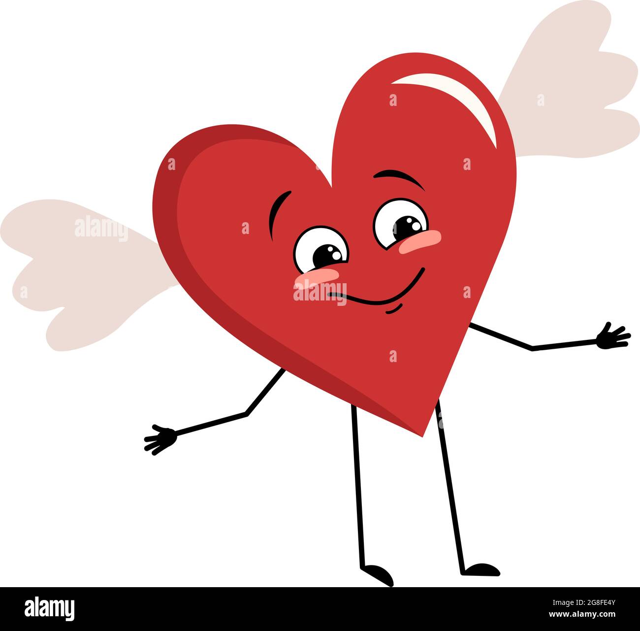 Cartoon character heart shape sign hi-res stock photography and images ...