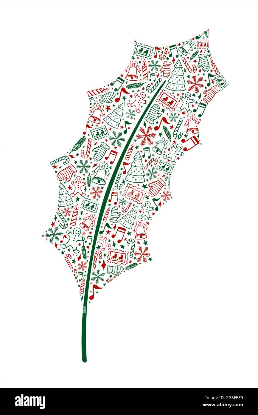 Holly leaf. Winter holyday symbol Stock Vector Image & Art - Alamy