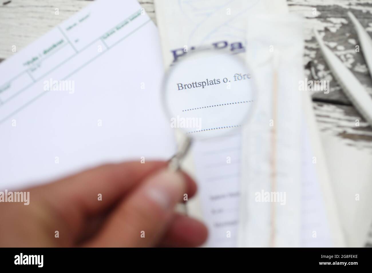 BioPack bag and a forensic cotton swab for securing blood and ...