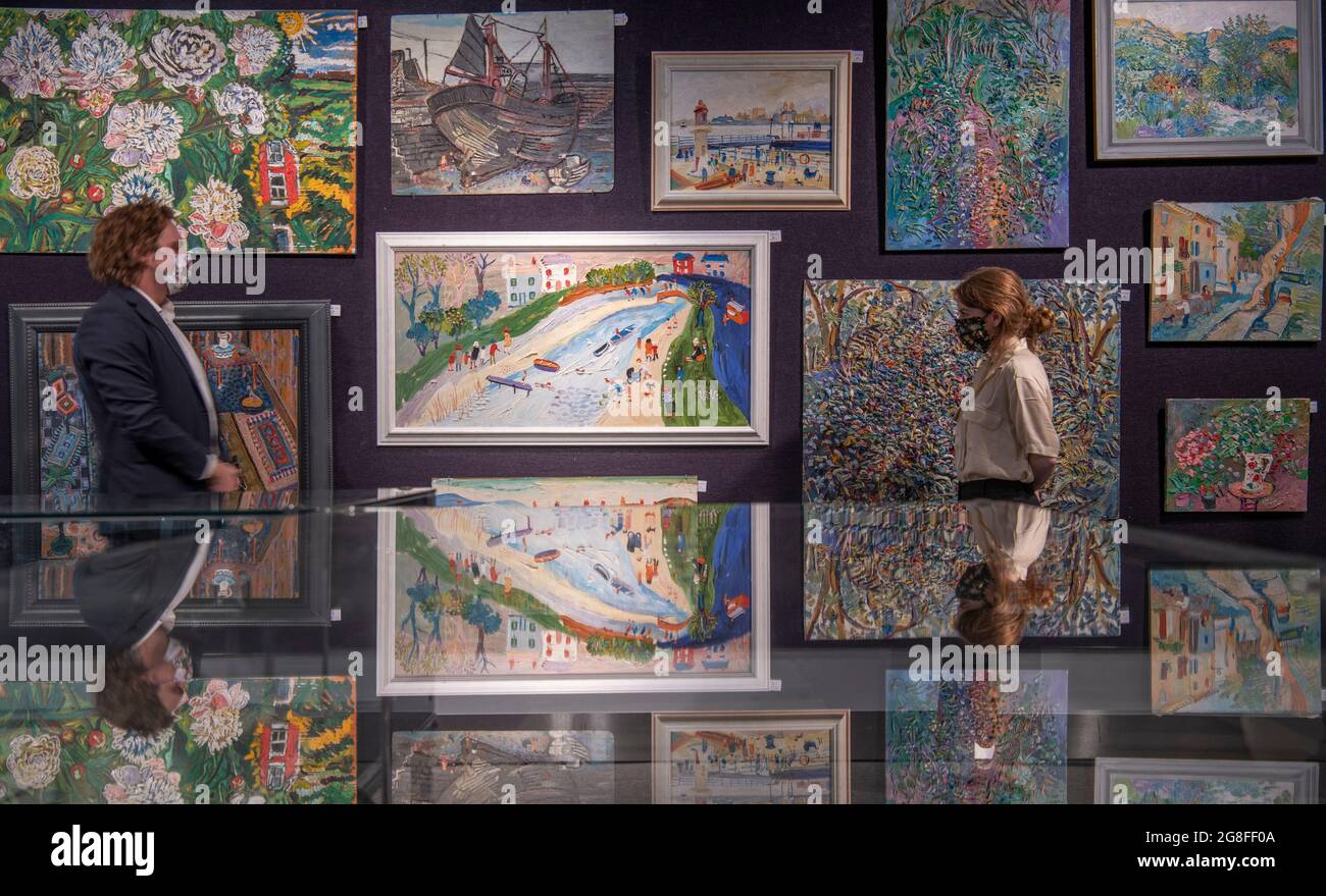 Bonhams, London, UK. 20 July 2021. Modern British & Irish Art sale ...