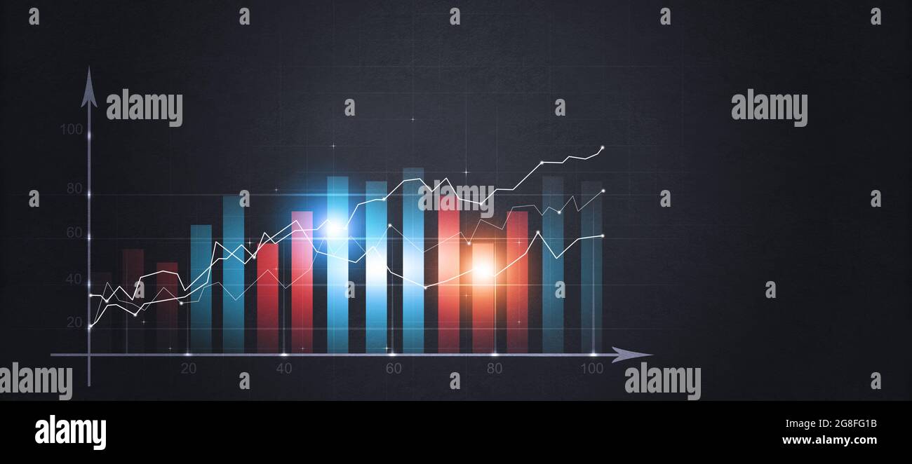 business stock market digital finance chart banner Stock Photo - Alamy