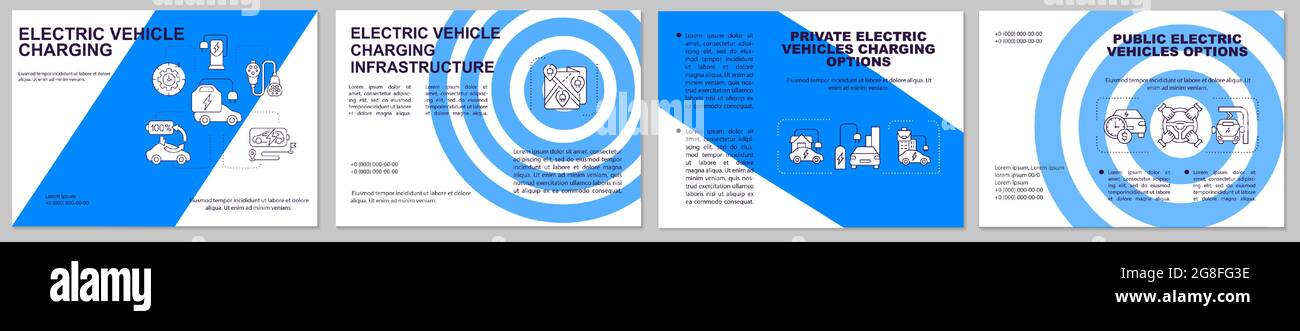 Public EV charging options brochure template Stock Vector Image & Art ...