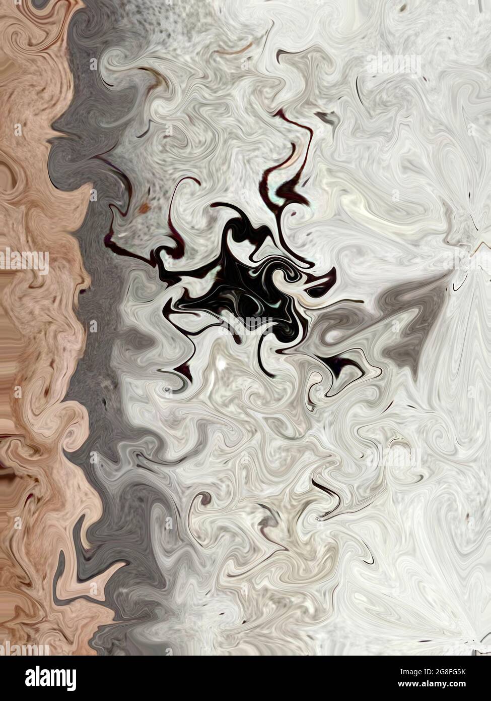 Metamorphosis, Abstract Digital Marbling Art Background Stock Photo - Alamy