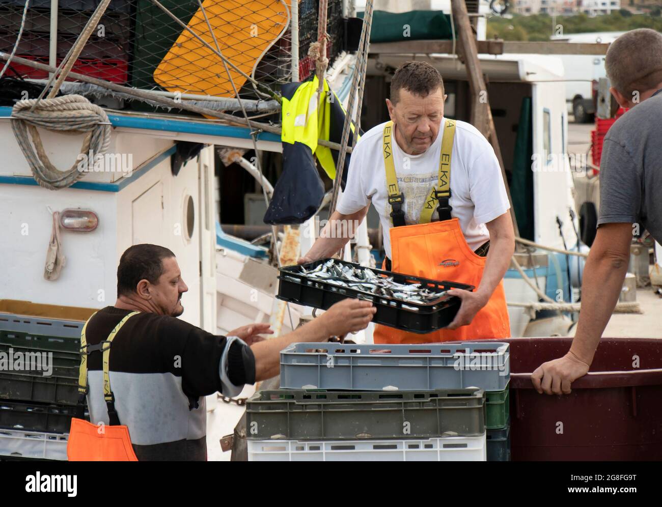 Fish landing dock hi-res stock photography and images - Alamy