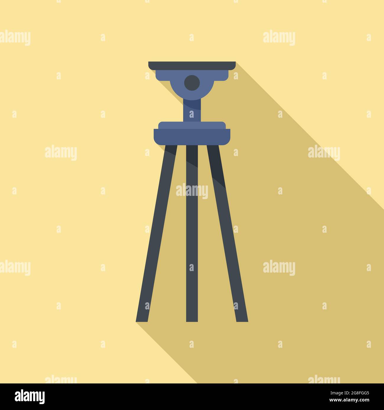 Carbon tripod icon flat vector. Smartphone photo stand. Video studio ...
