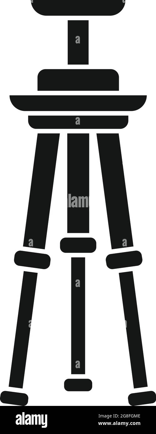 Tripod icon simple vector. Video camera stand. Mobile tripod Stock ...