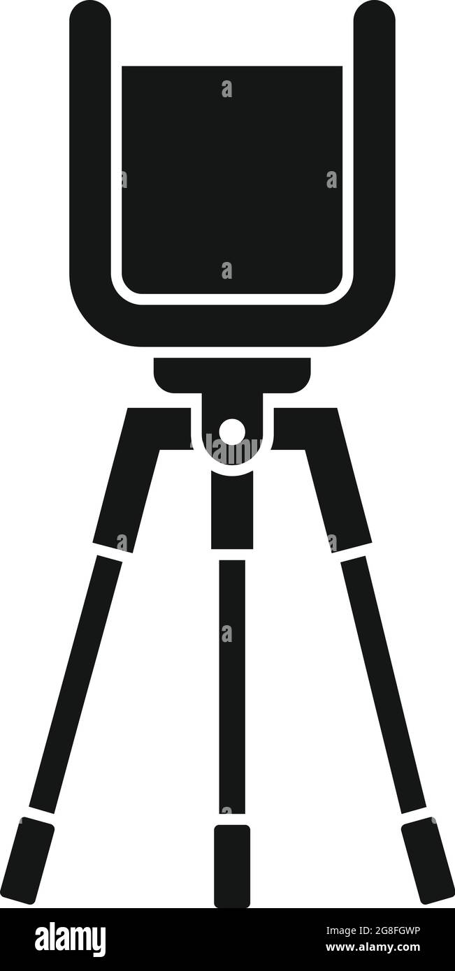 Phone video stand icon simple vector. Mobile tripod. Smartphone camera ...