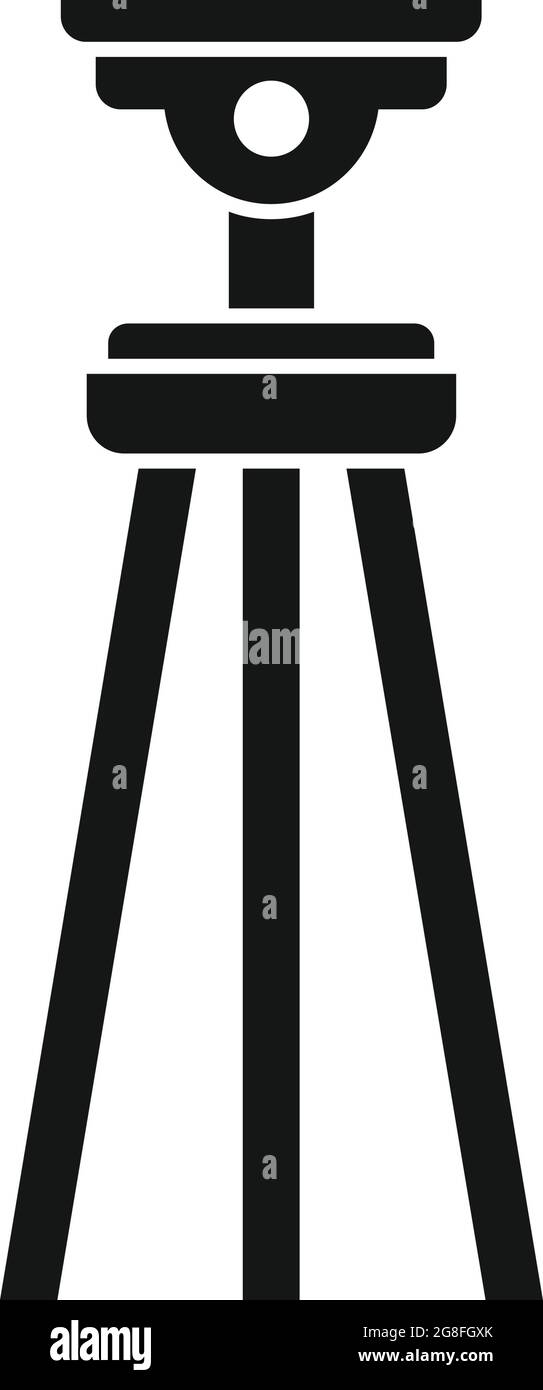 Carbon tripod icon simple vector. Smartphone photo stand. Video studio ...