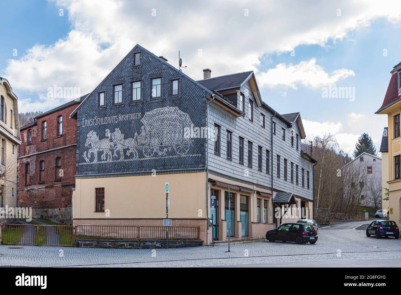 SONNEBERG, GERMANY - CIRCA APRIL, 2021: The townscape of Sonneberg ...