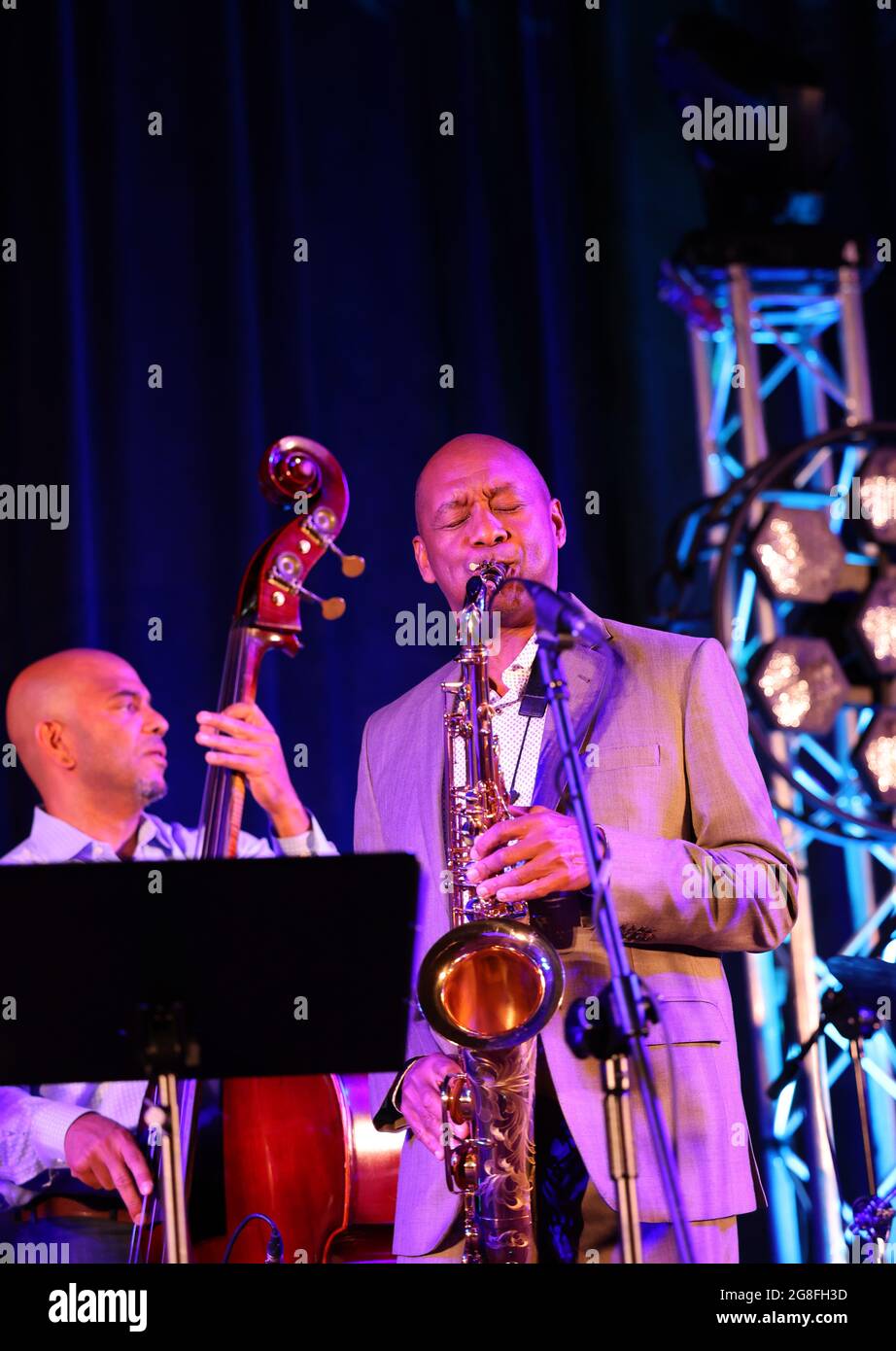 Cracow, Poland - July 11, 2021: Branford Marsalis Quartet live at 26rd ...