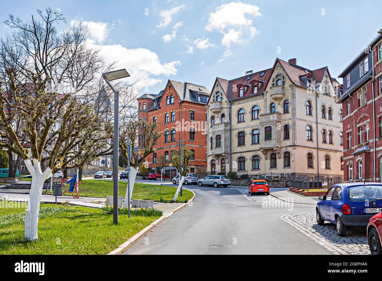 SONNEBERG, GERMANY - CIRCA APRIL, 2021: The townscape of Sonneberg ...
