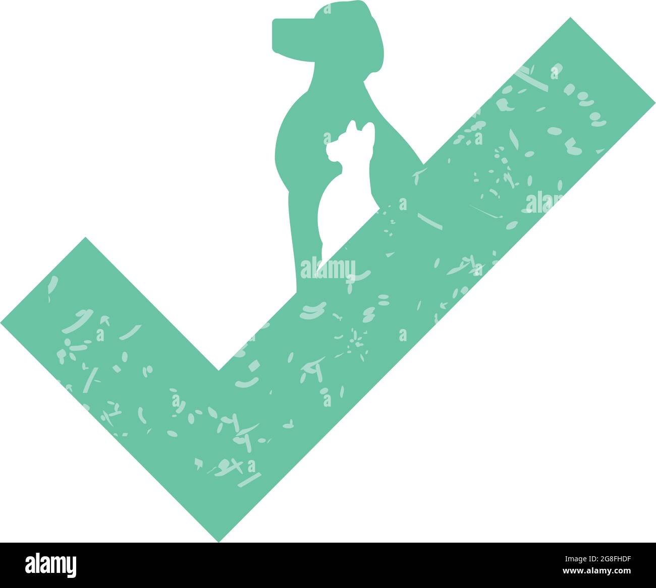 pets check mark Stock Vector Image & Art - Alamy