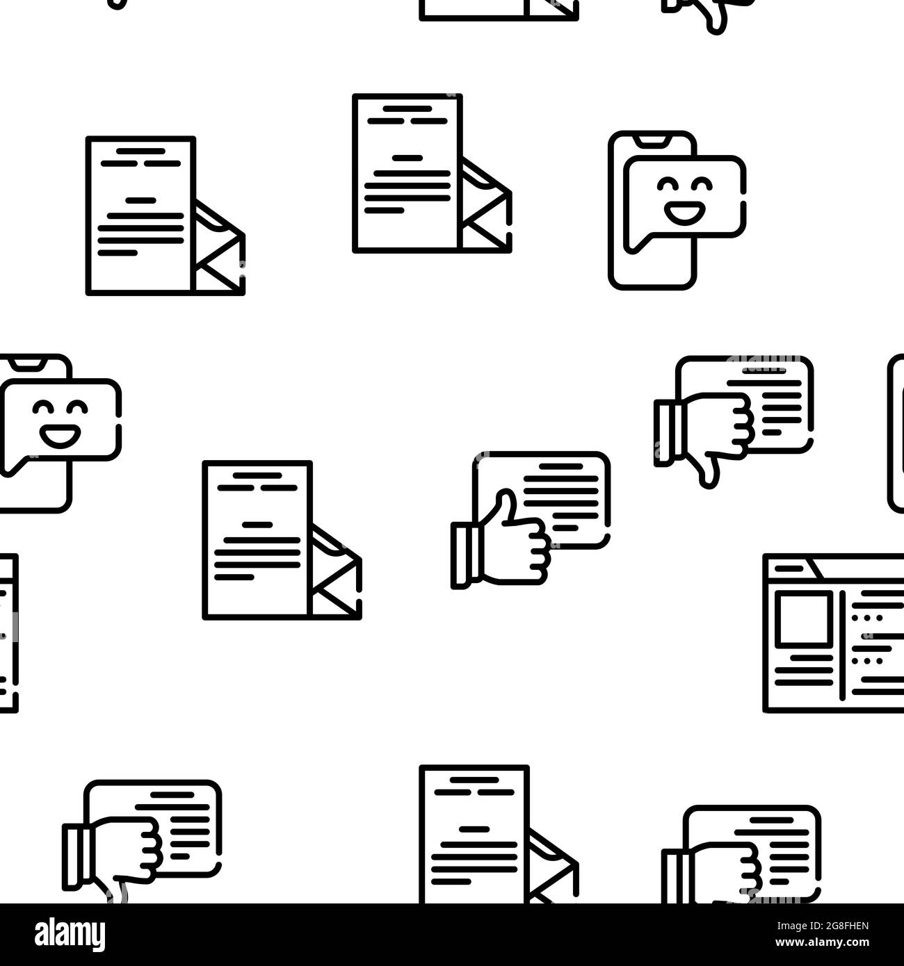 Client Review Feedback Vector Seamless Pattern Stock Vector Image & Art ...