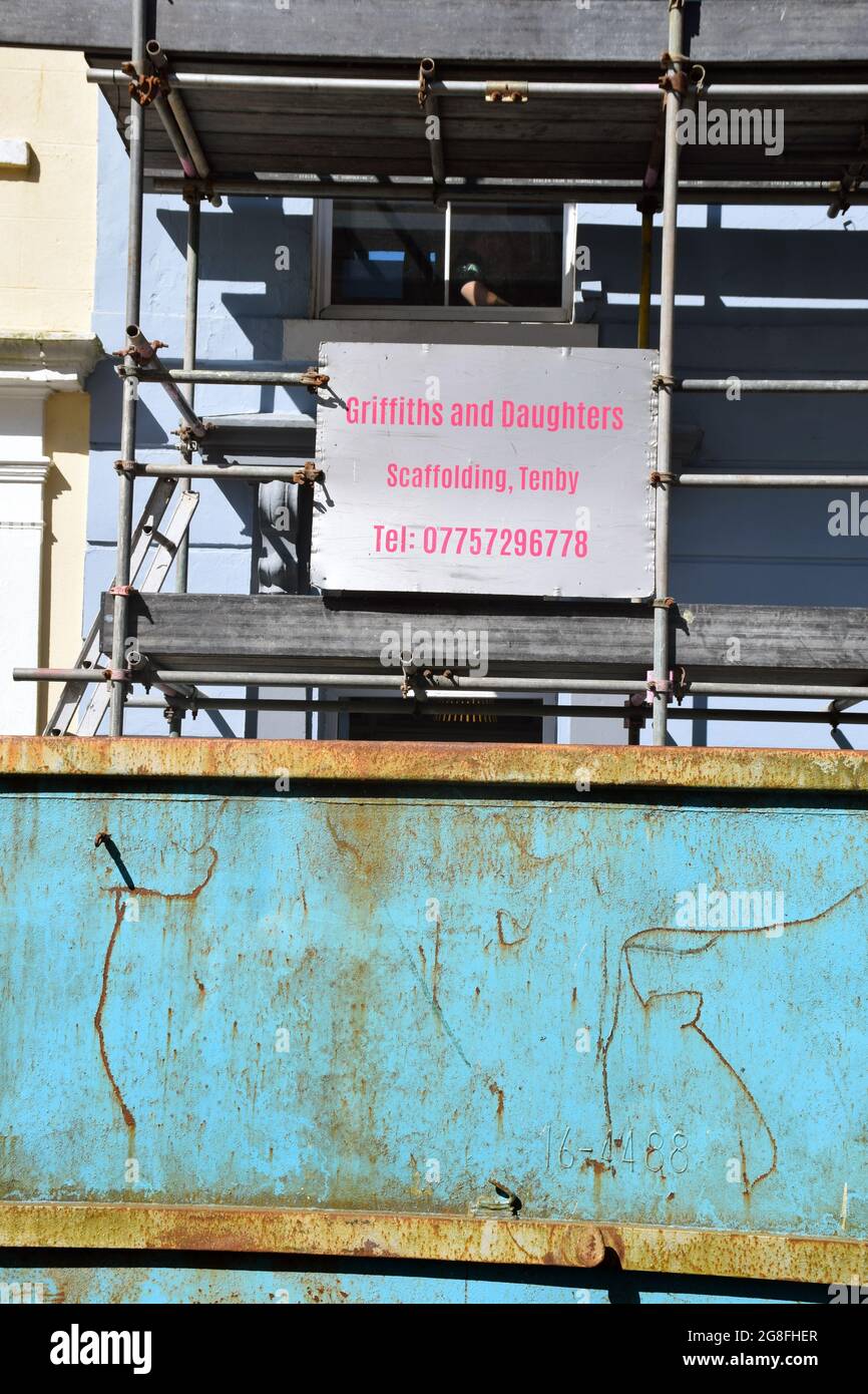 Family scaffolding firm 'and daughters' Tenby, Pembrokeshire, South ...