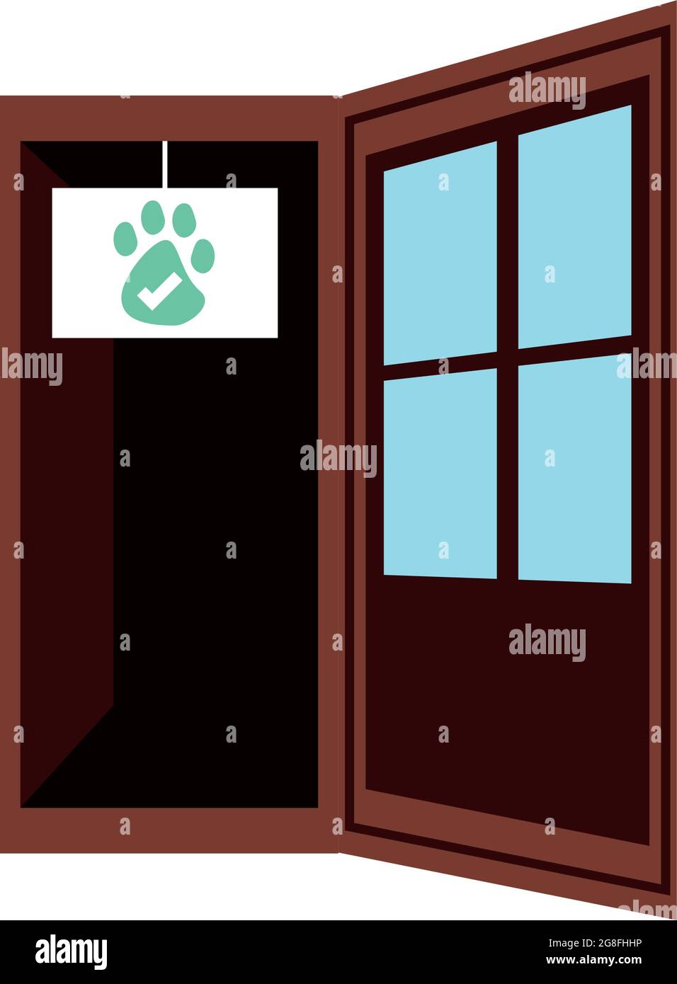 open door veterinary Stock Vector Image & Art - Alamy