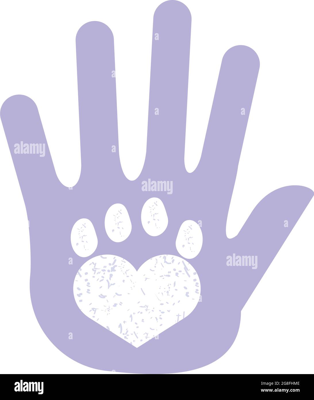 human hand and paw Stock Vector Image & Art - Alamy