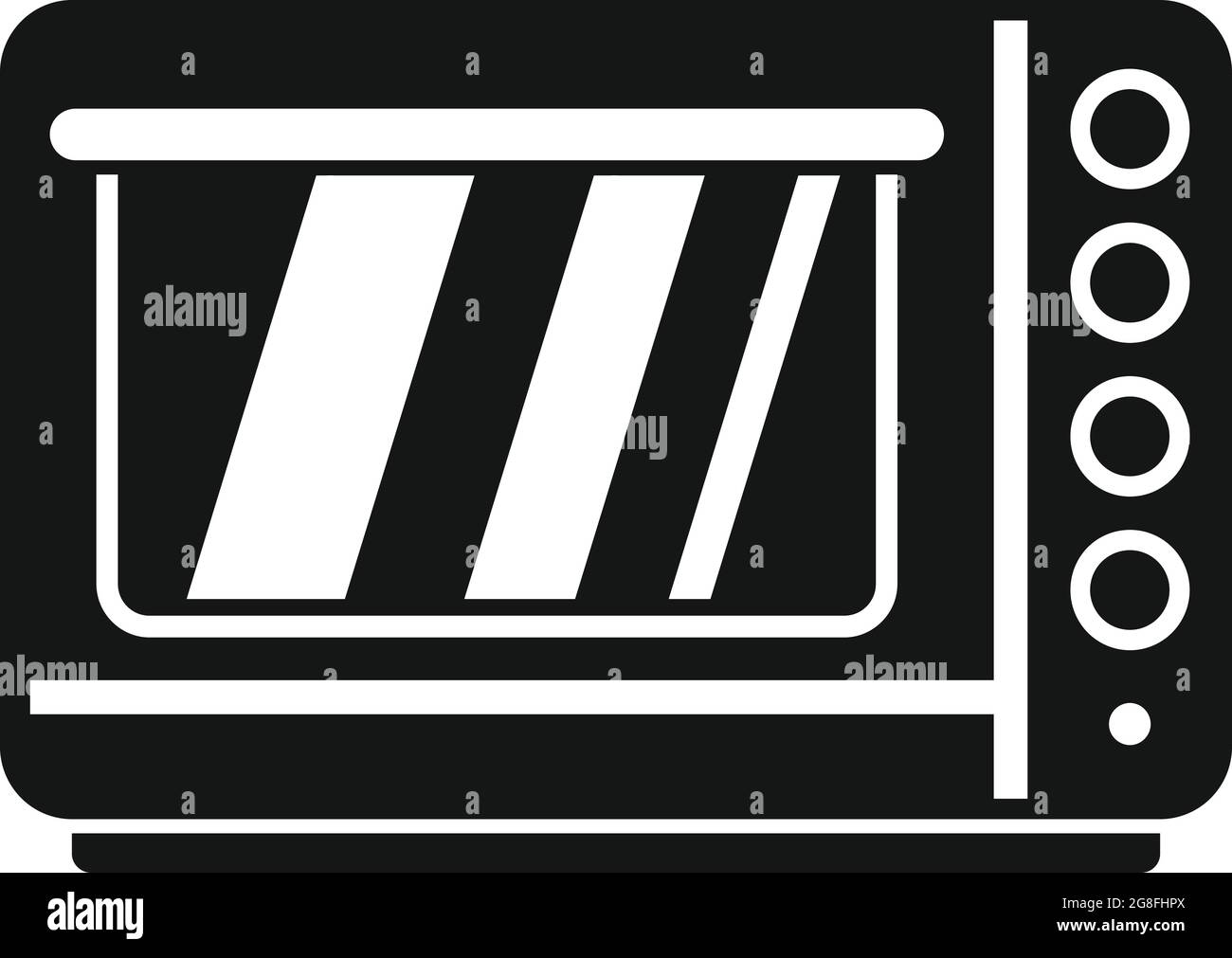 Fan convection oven icon simple vector. Grill kitchen stove. Electric ...