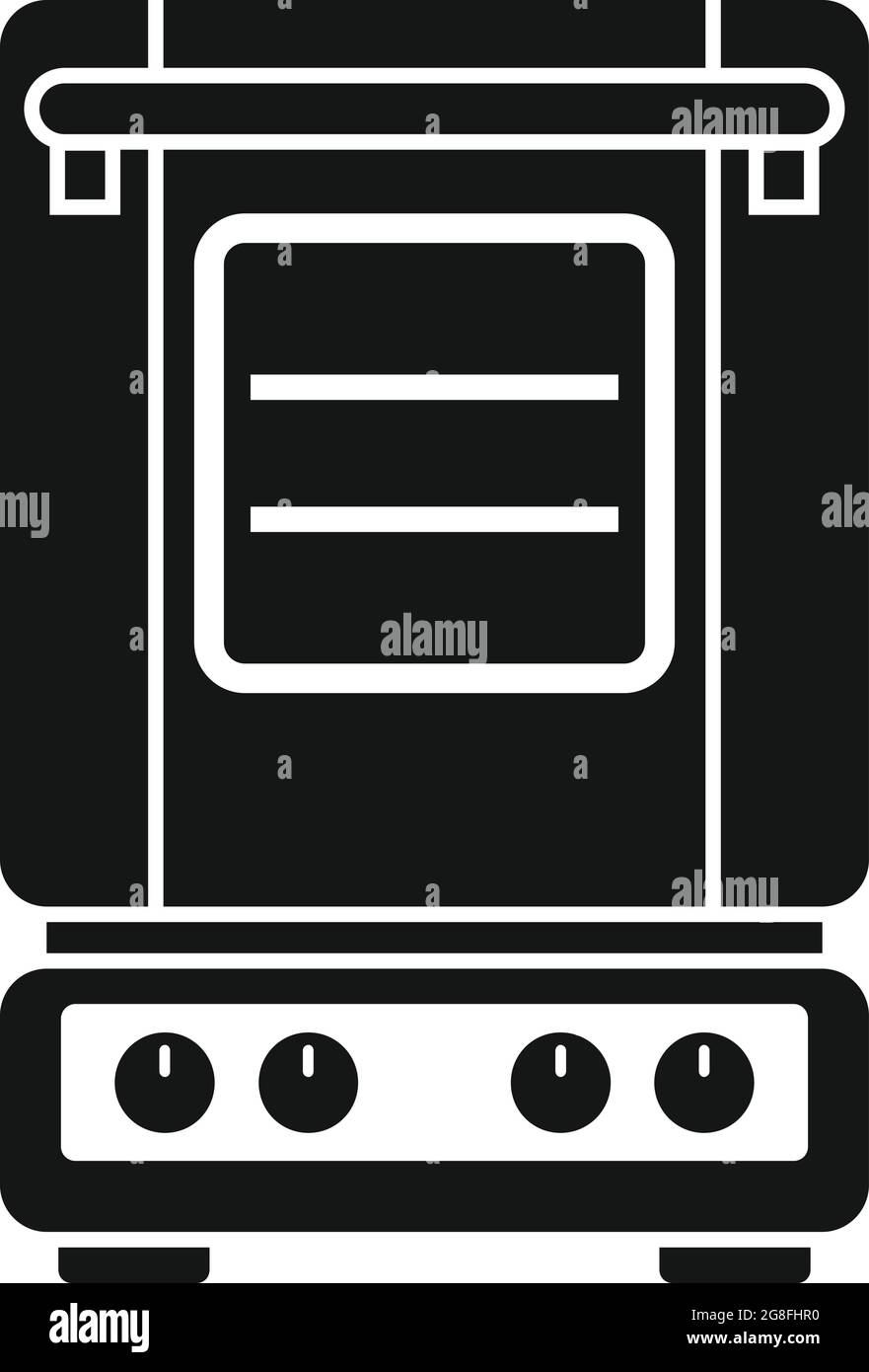 Inside convection oven icon simple vector. Turbo fan oven. Kitchen ...