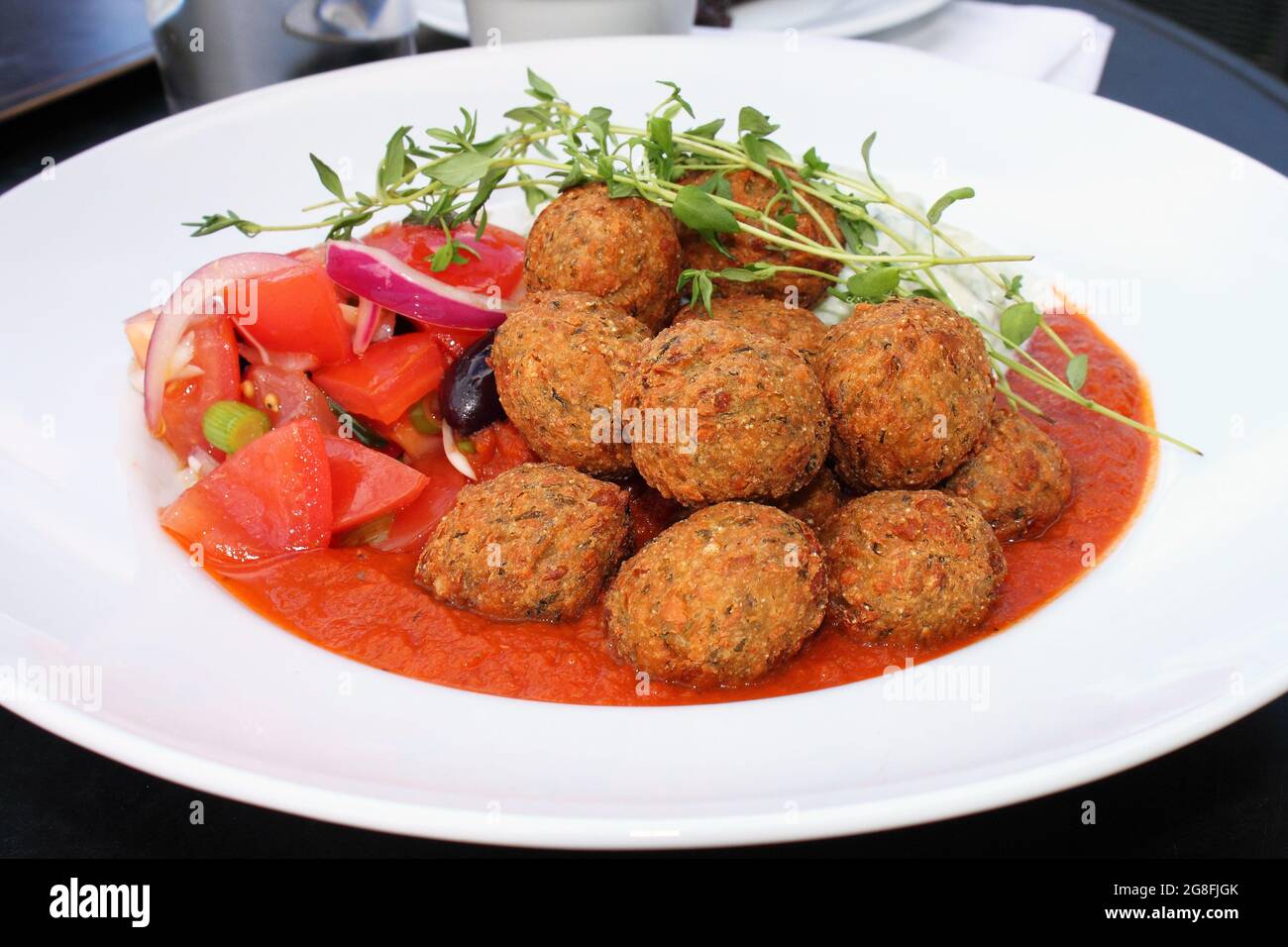 Healthy vegetarian falafel balls hi-res stock photography and images ...