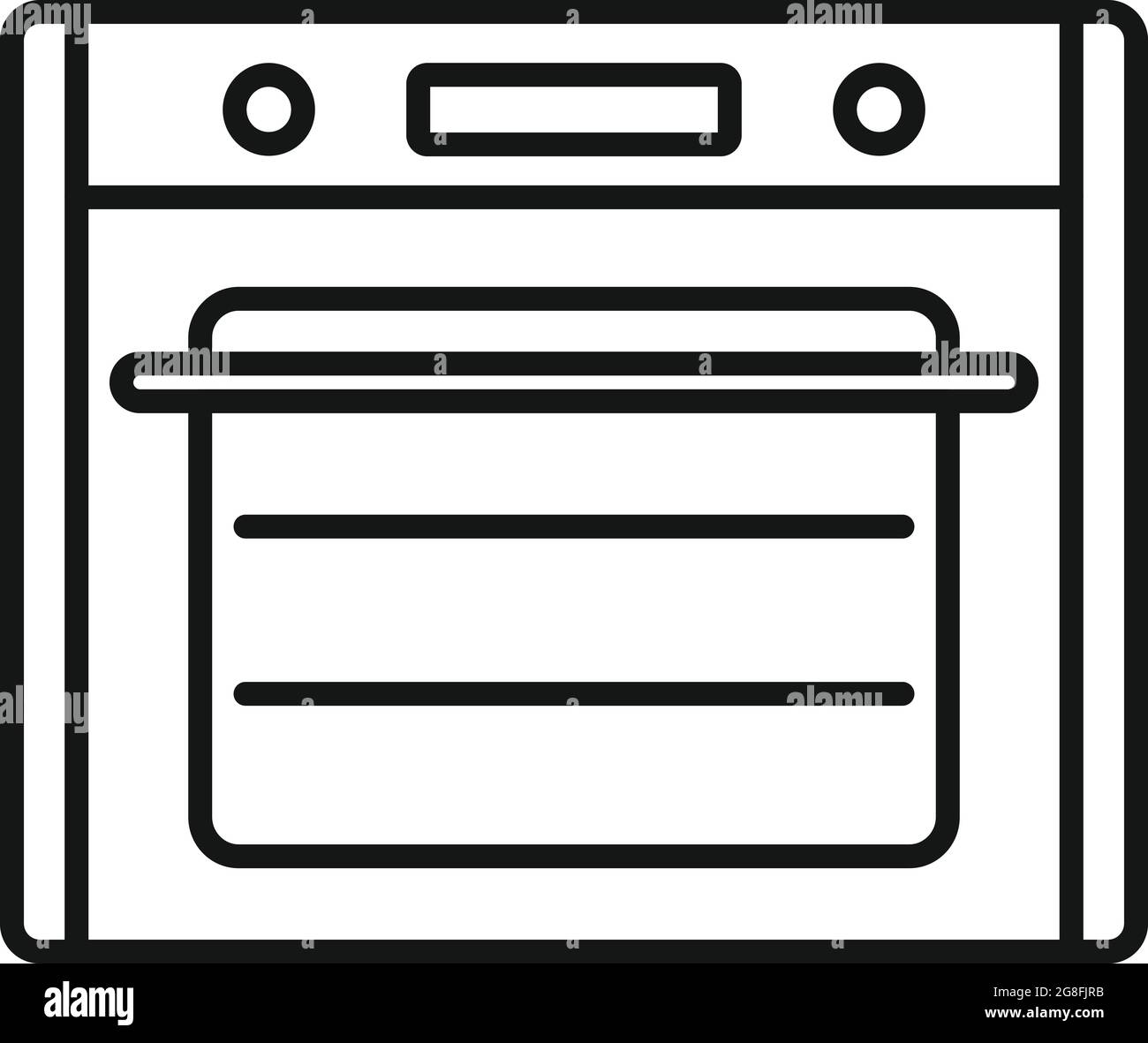 Cooking convection oven icon outline vector. Gas kitchen stove. Cooker ...