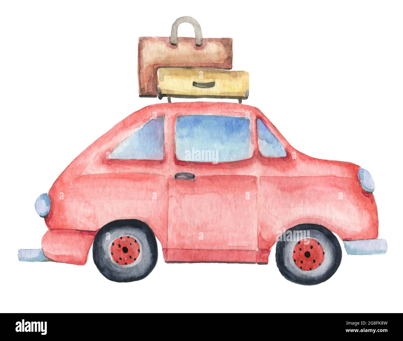 Car watercolor illustration hi-res stock photography and images - Alamy