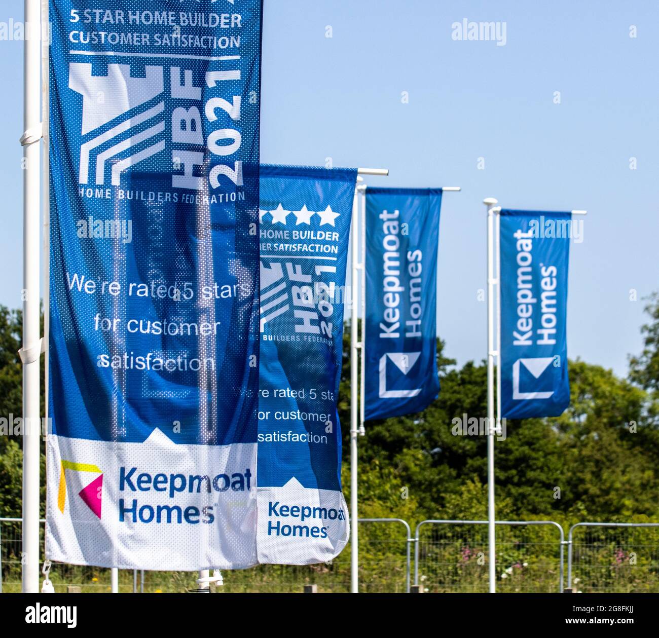 Keepmoat homes property developers, development site in Chorley ...