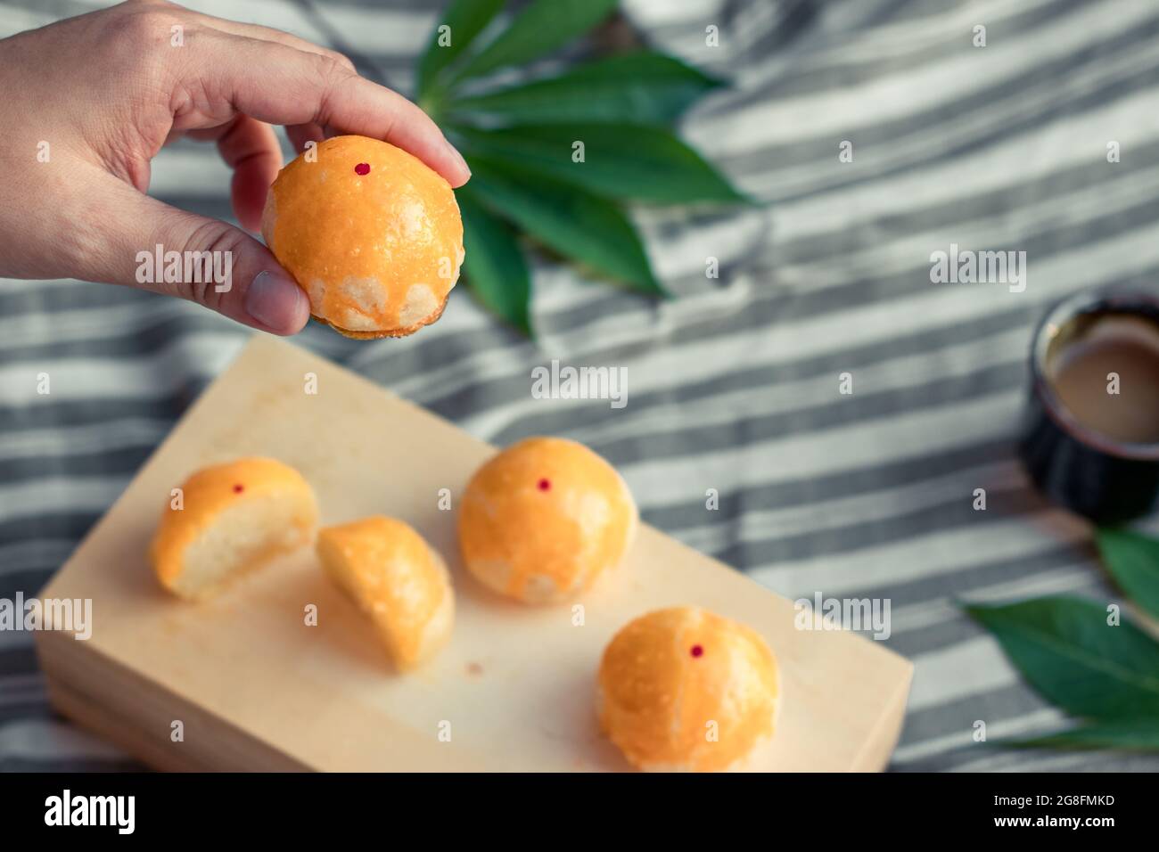 Close-up Chinese Pastry in natural background Stock Photo - Alamy