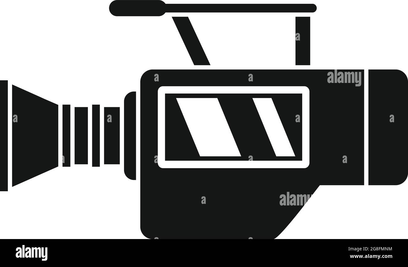 Camcorder icon simple vector. Tv camera. Film movie camcorder Stock ...