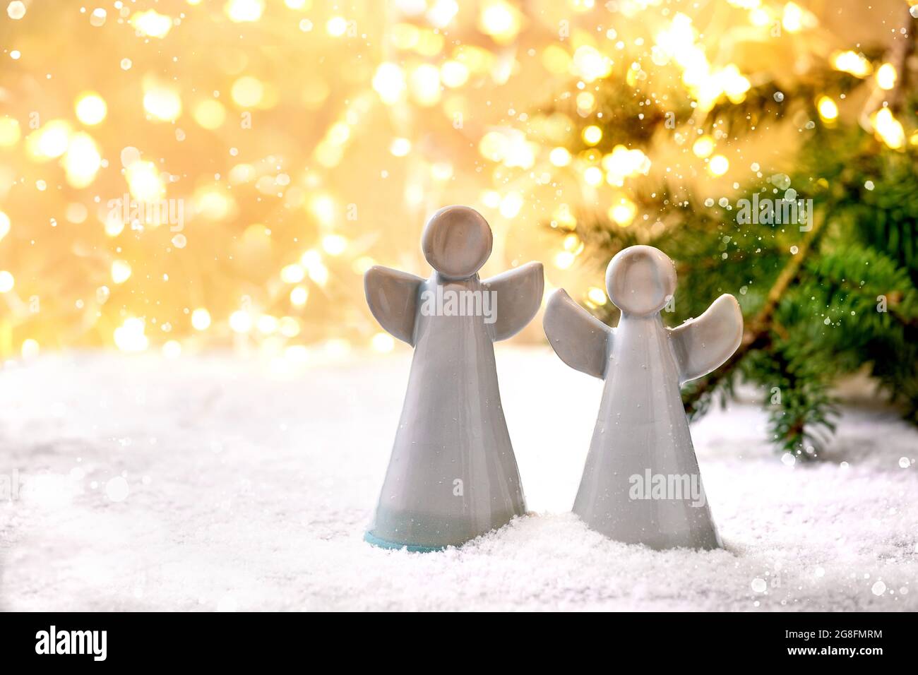 Ceramic Christmas angels Stock Photo - Alamy