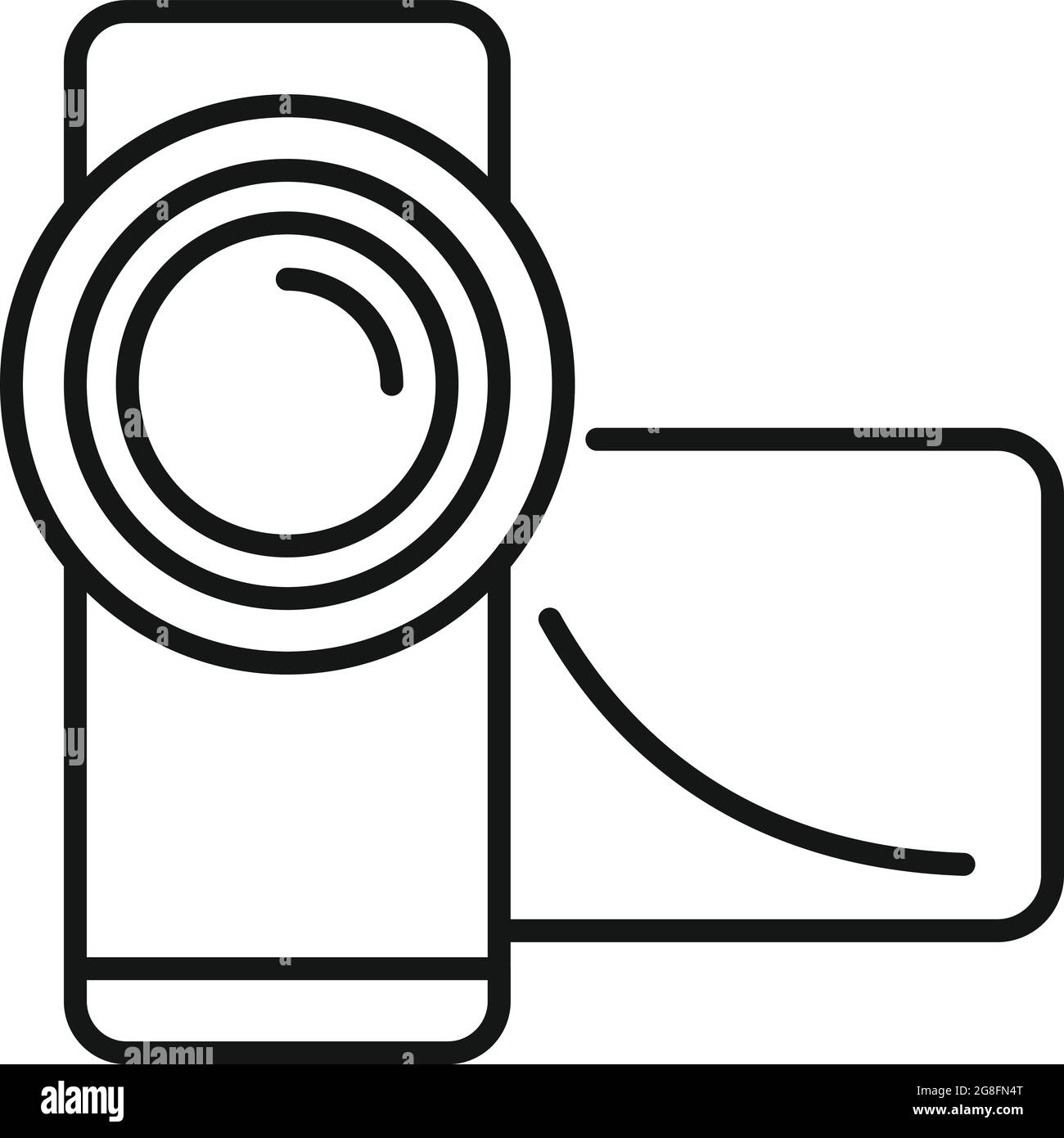 Record camcorder icon outline vector. Video camera. Digital picture ...