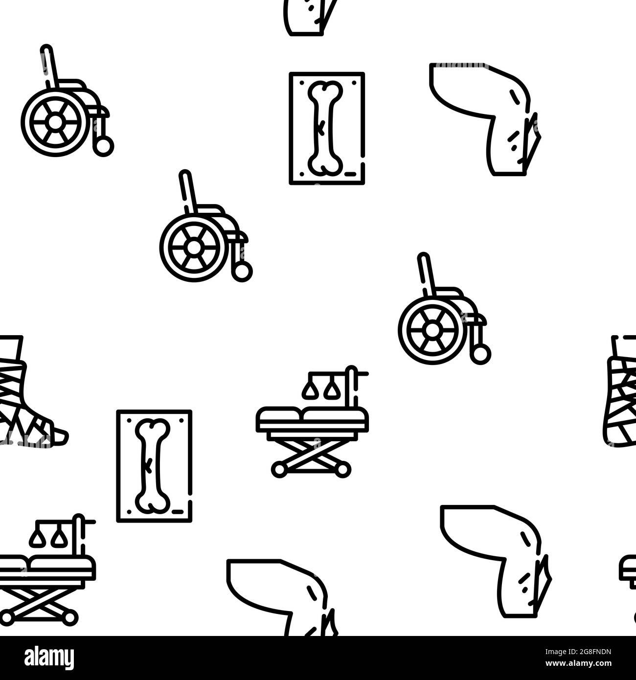 Fracture Accident Vector Seamless Pattern Stock Vector Image & Art - Alamy