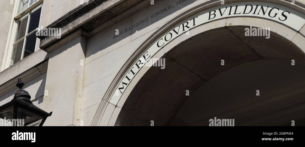 Mitre Court Buildings Stock Photo - Alamy