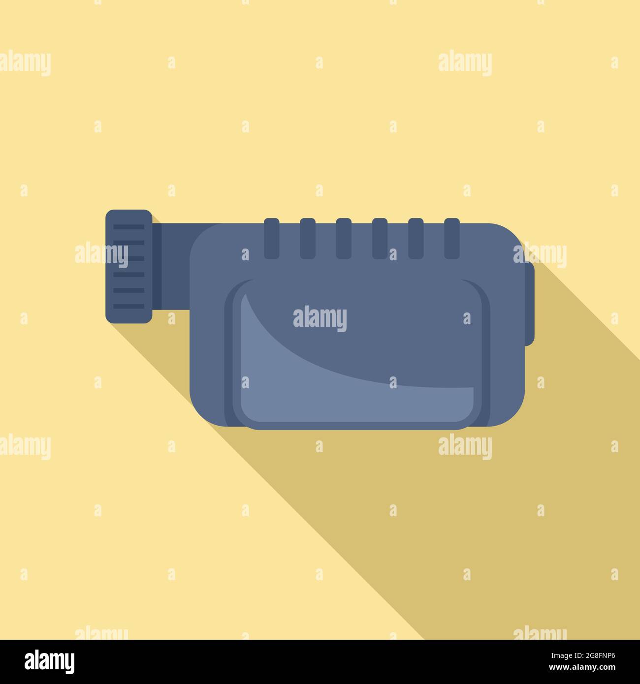 Rec camera icon flat vector. Video camcorder. Digital movie Stock ...