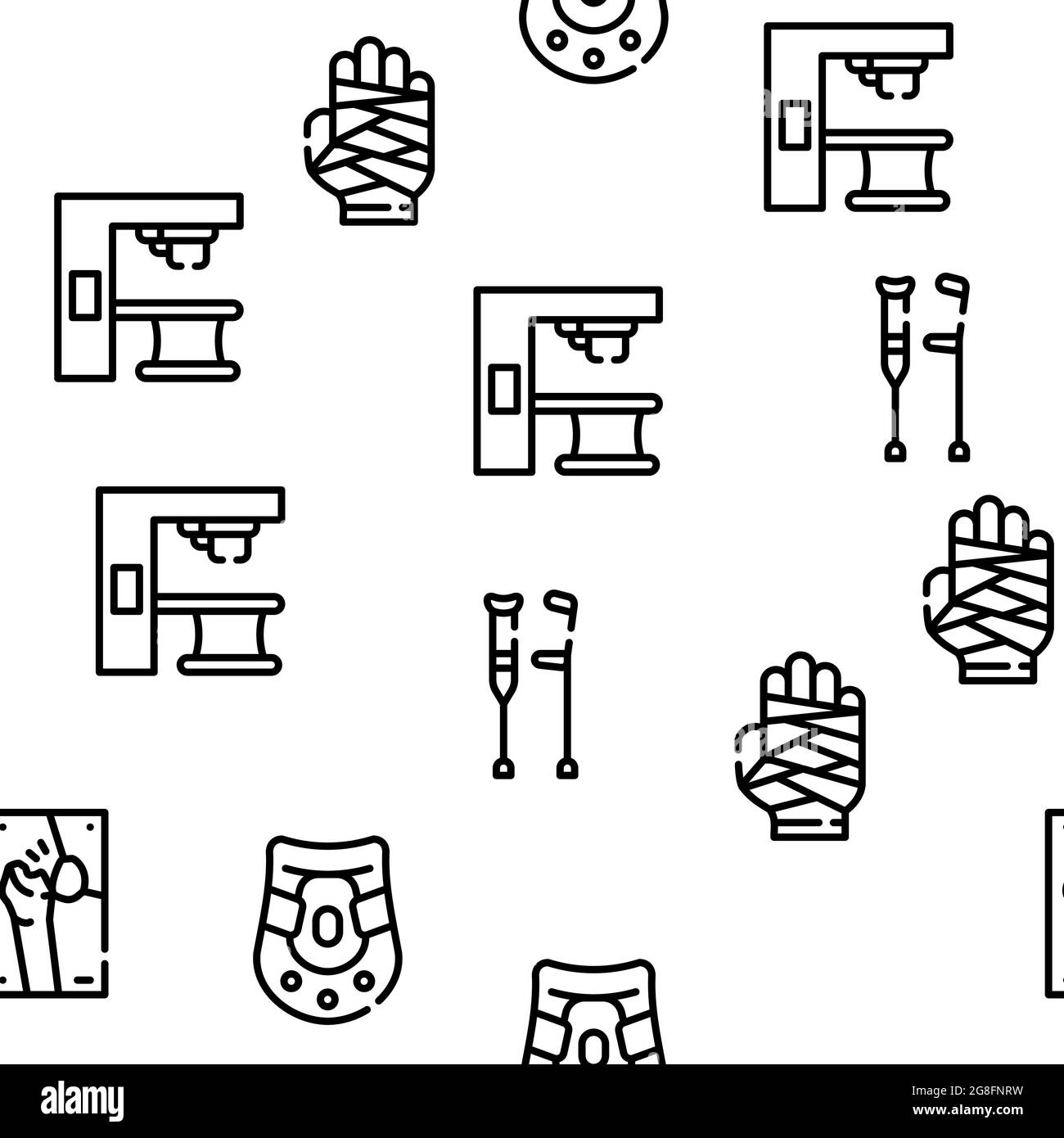 Fracture Accident Vector Seamless Pattern Stock Vector Image & Art - Alamy