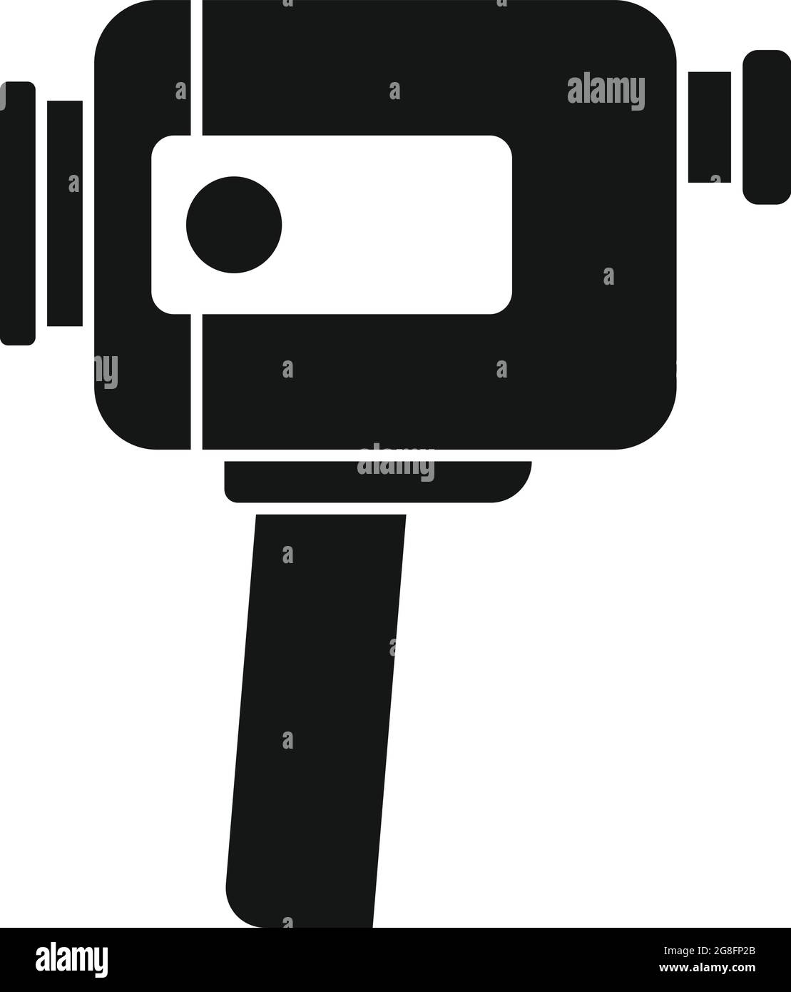 Modern handle camcorder icon simple vector. Movie camera. Video ...