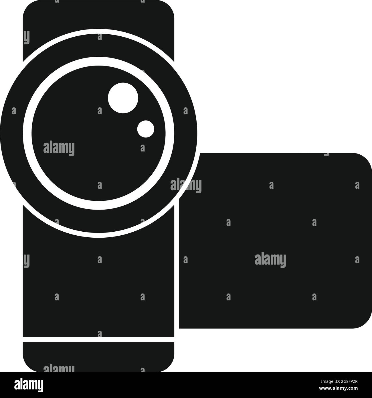 Record camcorder icon simple vector. Video camera. Digital picture ...