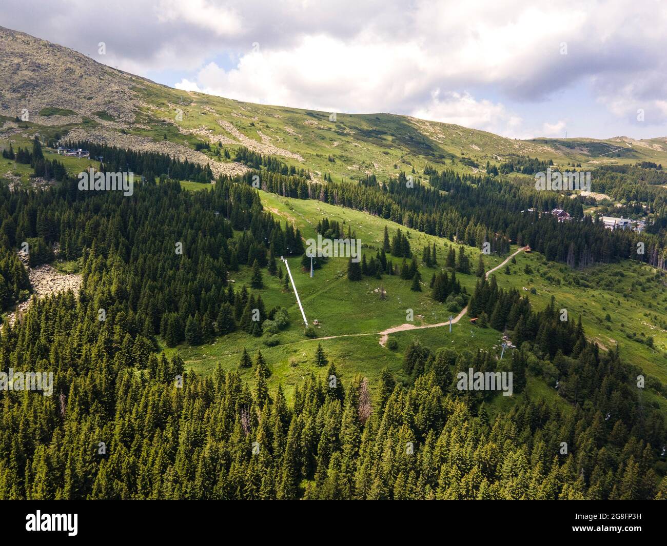 Aerial view of Vitosha Mountain, Sofia City Region, Bulgaria Stock ...