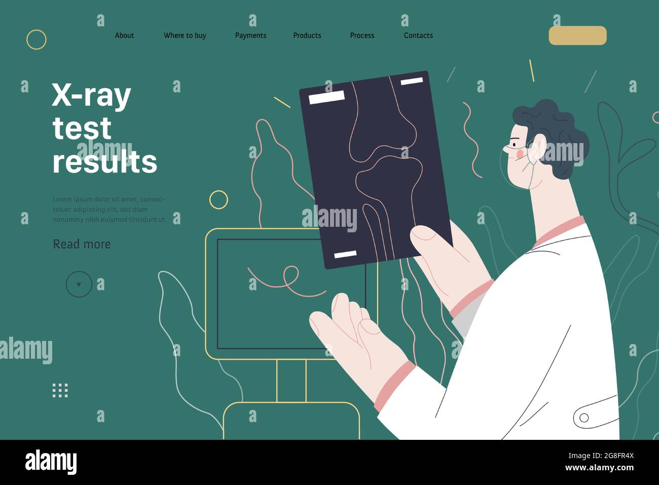 Medical digital radiography system Stock Vector Images - Alamy