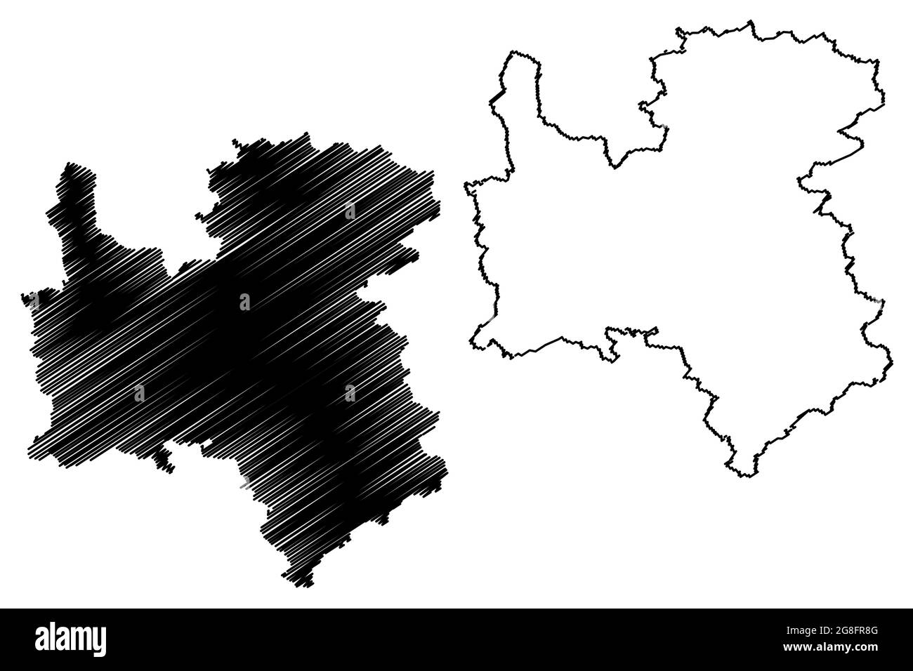 Rottweil district (Federal Republic of Germany, rural district, Baden ...