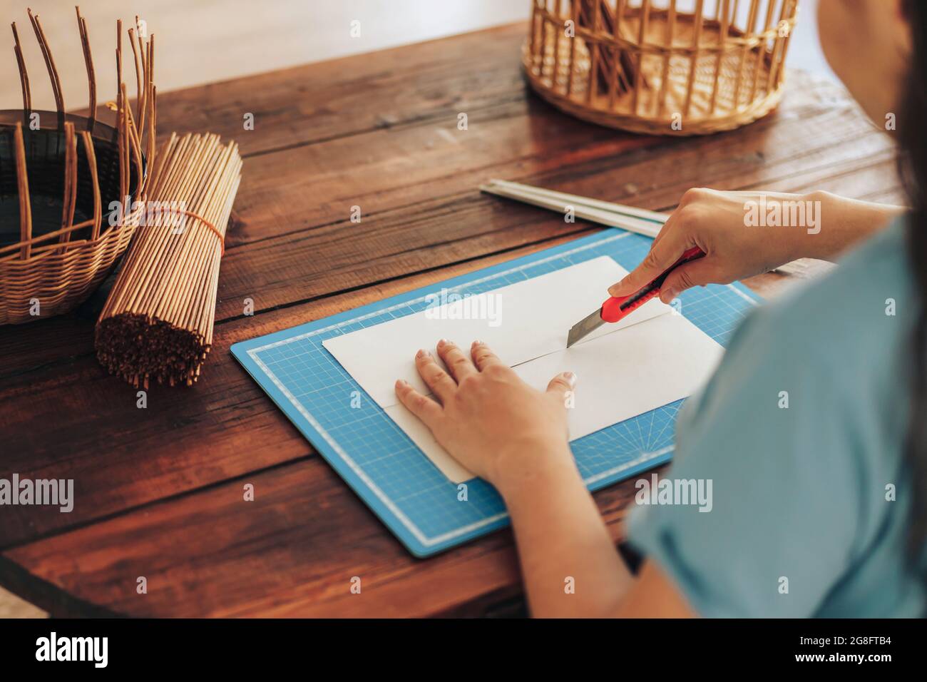 Weaving paper girl hi-res stock photography and images - Alamy