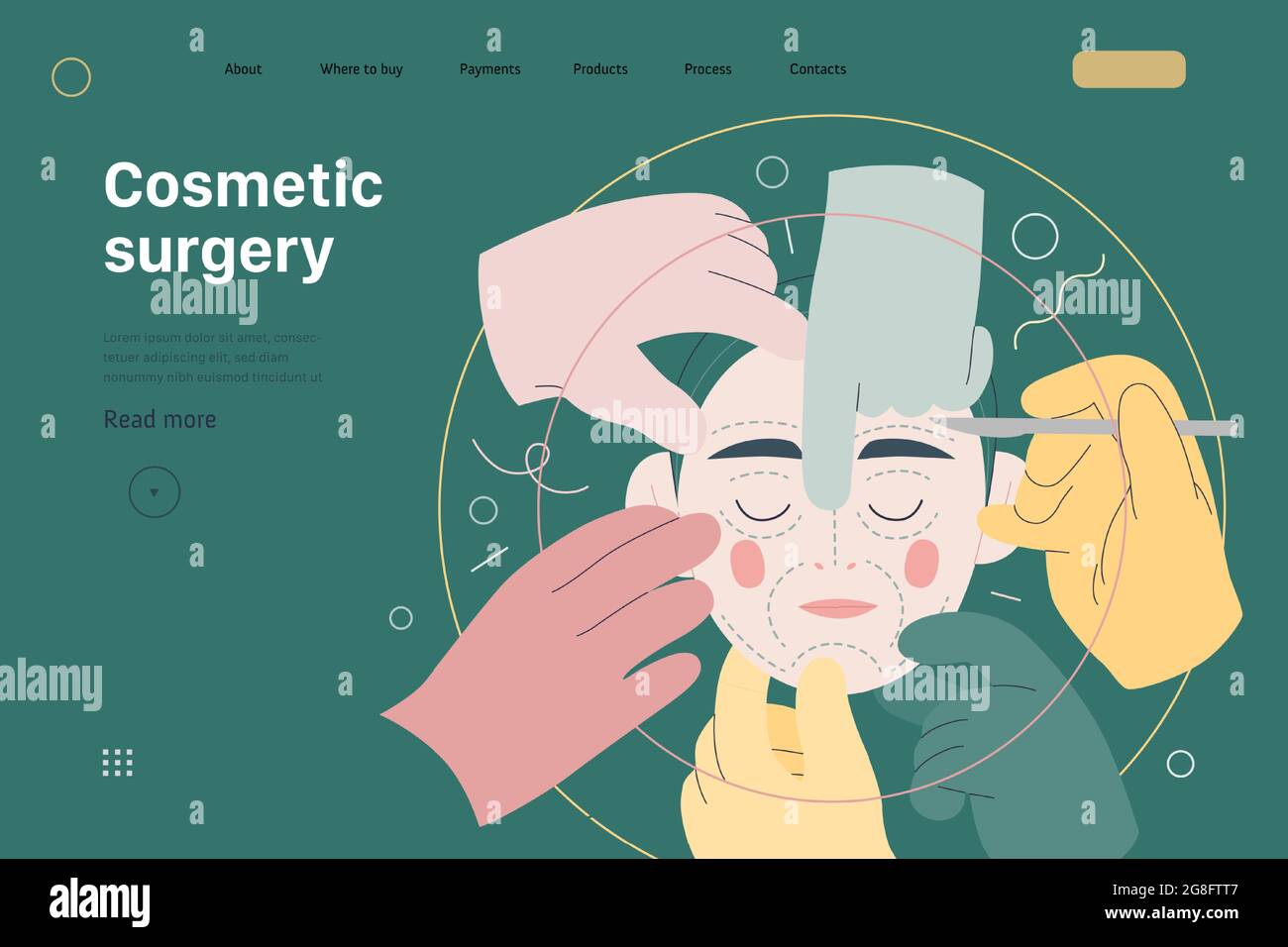 Medical insurance web template -cosmetic, plastic, aesthetic surgery ...