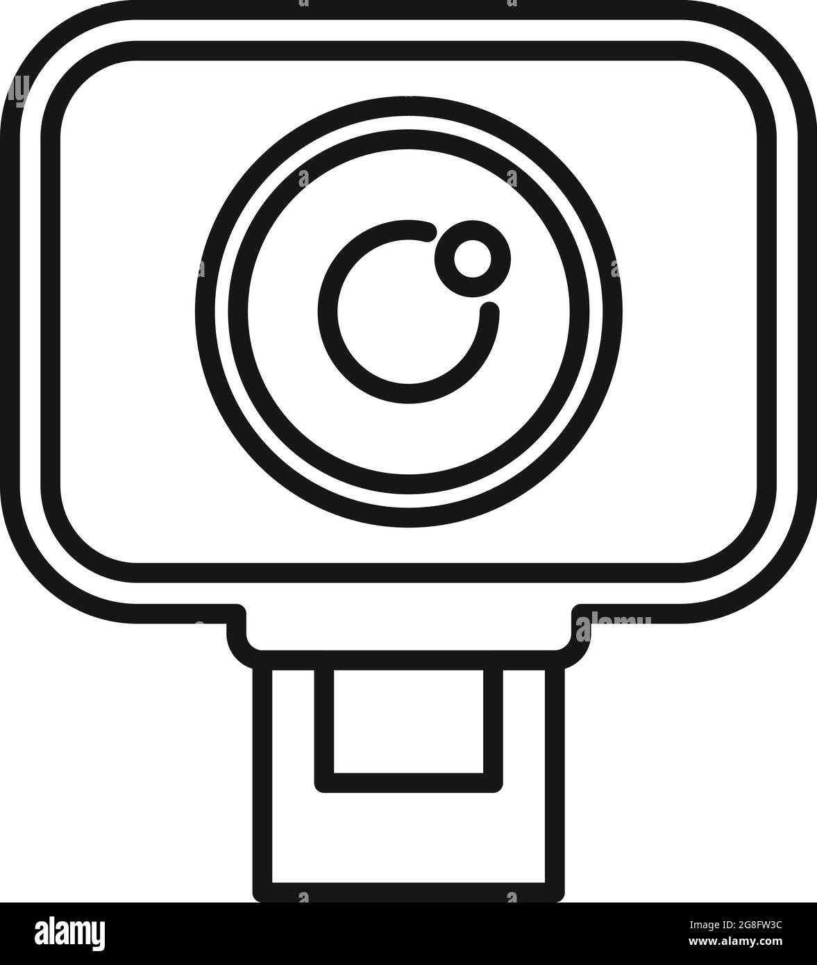 Reel cinema camera icon outline vector. Video camcorder. Record ...