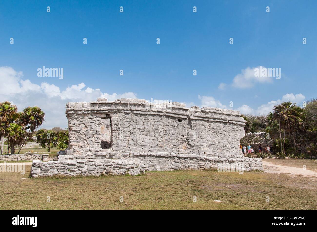 TULUM, MEXICO - May 08, 2017: Ancient stone remains at Tulum ...