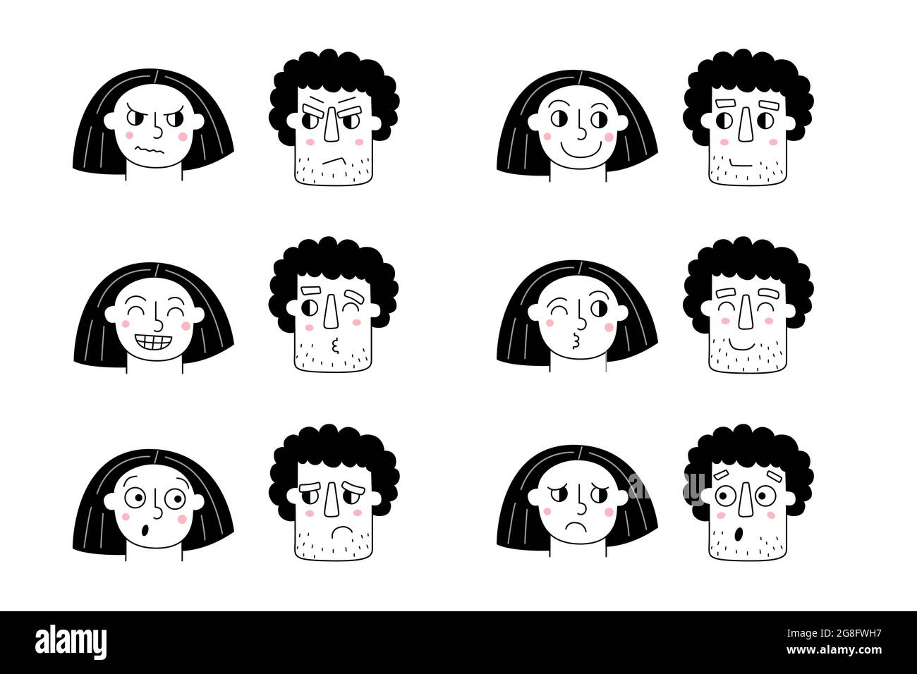 Woman funny expressions Cut Out Stock Images & Pictures - Alamy