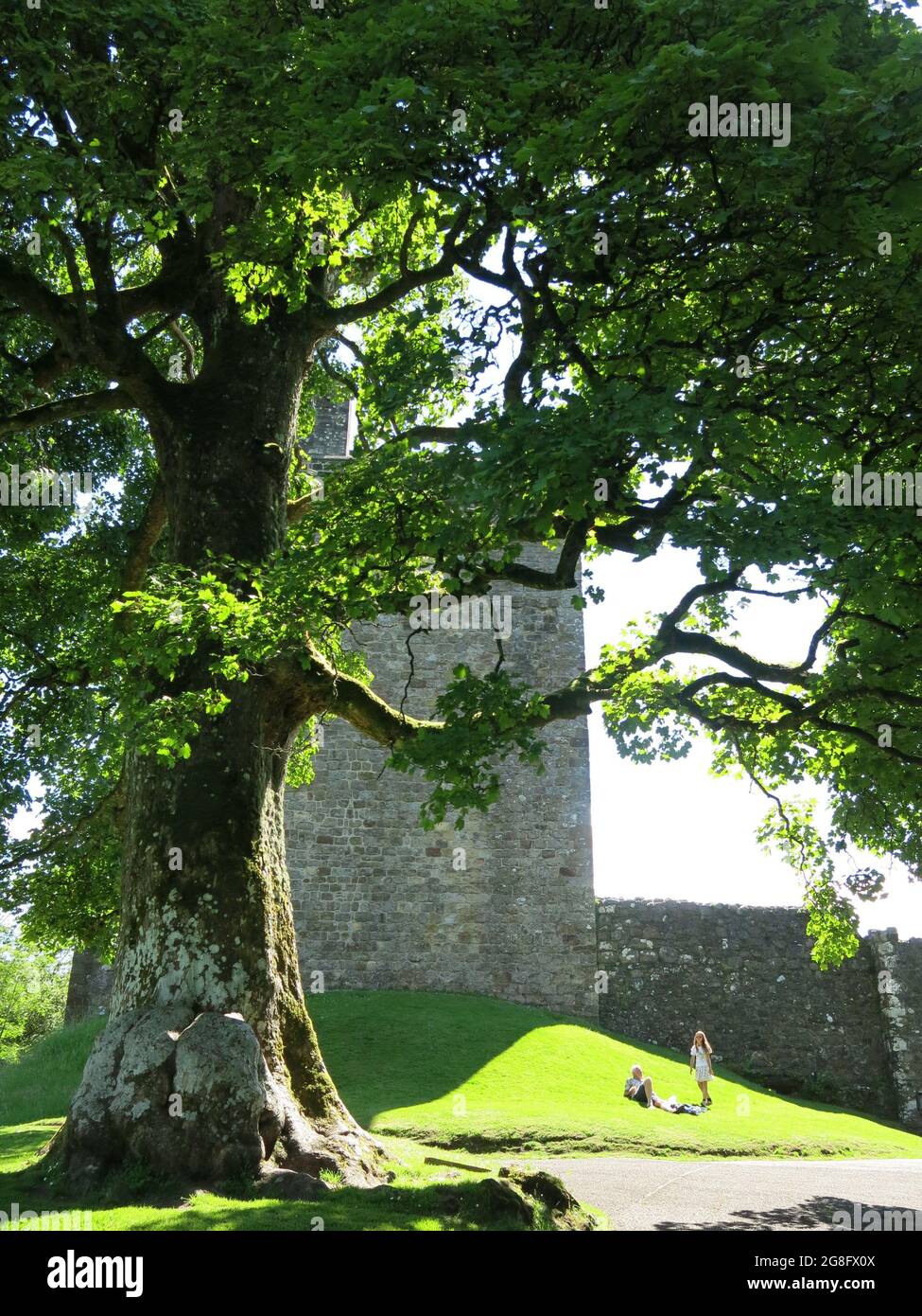 In a spectacular location on a narrow ridge above Dollar Glen, Castle ...