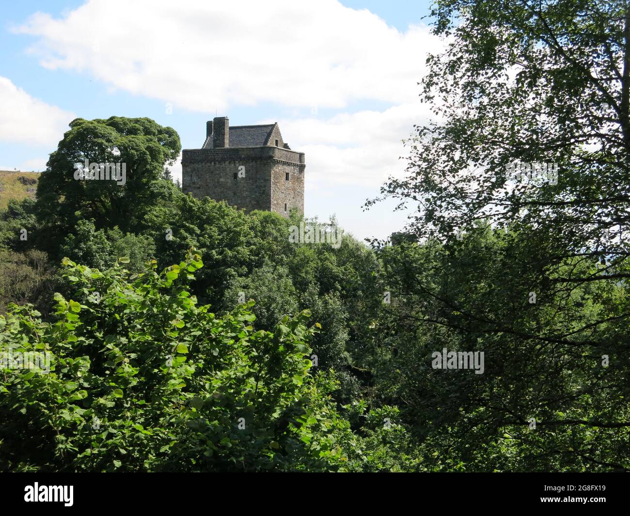 In a spectacular location on a narrow ridge above Dollar Glen, Castle ...