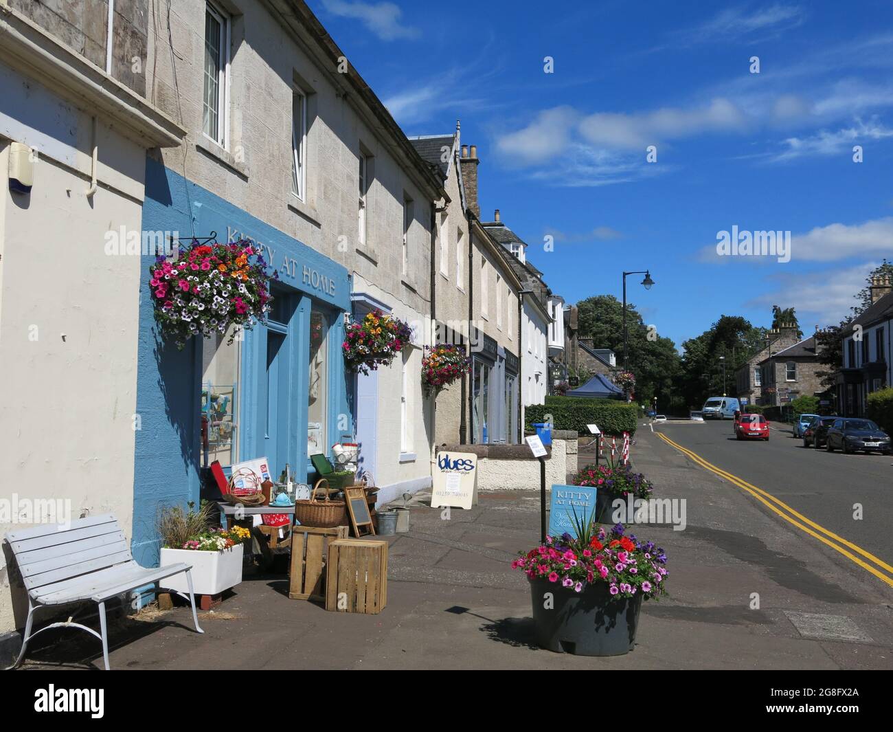 The A91 passes through the pretty village of Dollar, which has a range ...