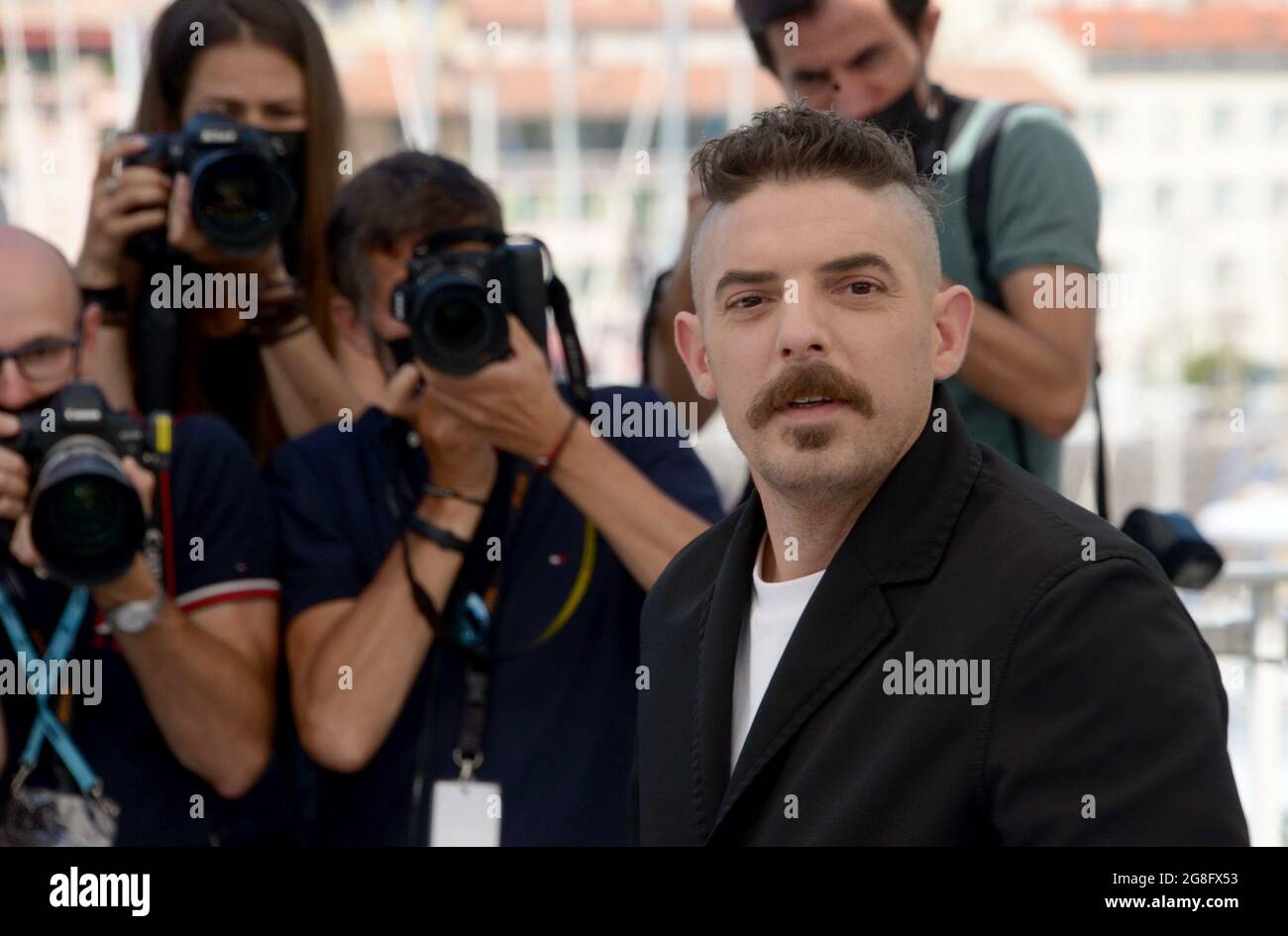 July 17, 2021, CANNES, France: CANNES, FRANCE - JULY 17: Damien Bonnard ...