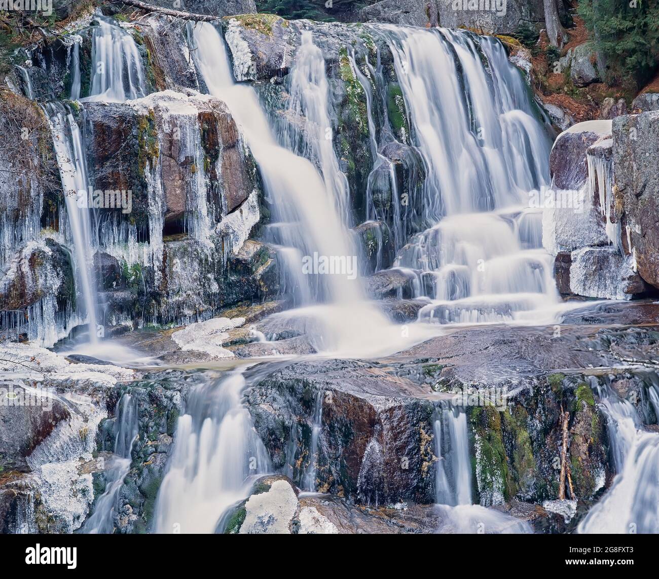 Katahdin Stream Falls, Baxter State Park, Millinocket, Maine, USA ...